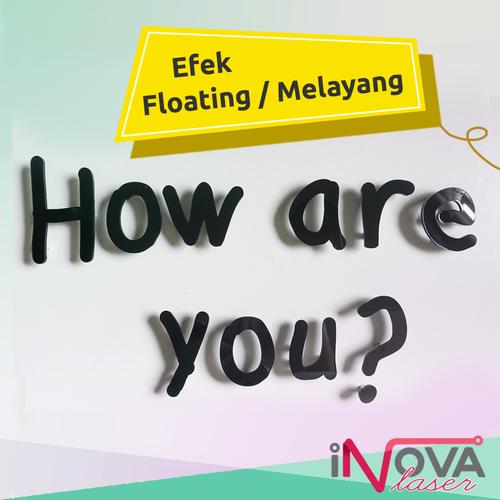 Jual Custom Dekorasi Tulisan Huruf Floating Melayang Akrilik Hiasan ...