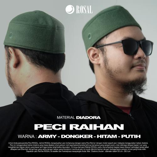 Jual Peci Raihan ROSAL - Peci Malaysia Modern dengan Logo Monokrom ...