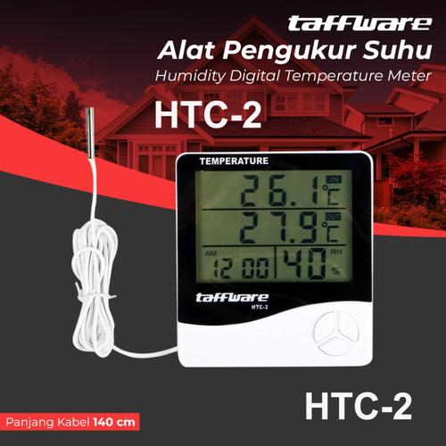 Promo Thermometer Hygrometer Ukur Suhu Kelembapan Ruangan Digital HTC 1 ...