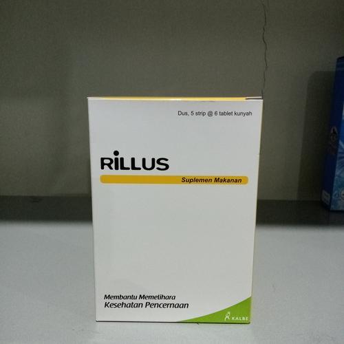 Jual RILLUS PROBIOTIK BOX ISI 30 TABLET KUNYAH 5 STRIP @ 6 TABLET ...
