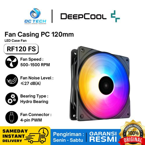Jual DEEPCOOL RF120 FS RF120FS 120MM 12CM FIXED RGB LED FAN CASE CASING ...