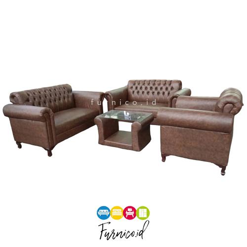 Jual SOFA CHESTERFIELD seribu kancing / jaguar / ruang tamu READY STOK ...