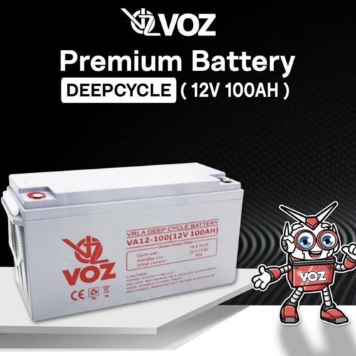 Jual VOZ Battery Deep Cycle 12V 100 Ah / Baterai Solar Panel / Solar ...