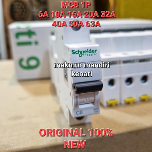 Jual MCB SCHNEIDER 1P PHASE 6A 10A 16A 20A 32A 40A 50A 63A ORIGINAL MCB 1P - 6A - Jakarta Pusat ...