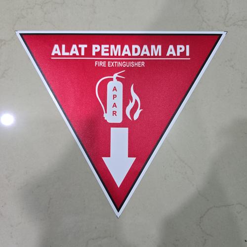 Jual Stiker APAR Segitiga Pemadam - Sticker Vinyl Ritrama UV Print ...