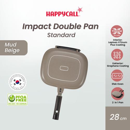 Promo Happycall Impact Double Pan Grill Pan 28 cm Anti lengket - Beige ...