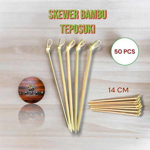 Jual Skewer bambu 14 cm - isi 50 - tusuk bambu skewer bambu teposuki ...