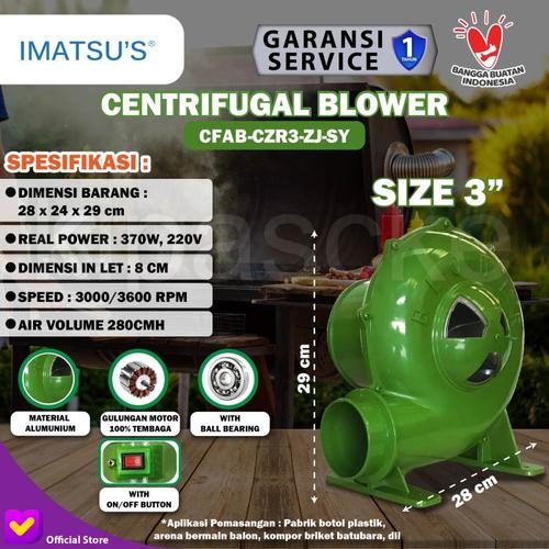 Jual Imatsu Mesin Blower Fan Keong 3 Inch Blower Duduk Elektrik - Kota ...