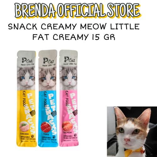 Jual Meow Little Fat Cat Creamy 15 GR Snack Creamy Kucing Cemilan ...