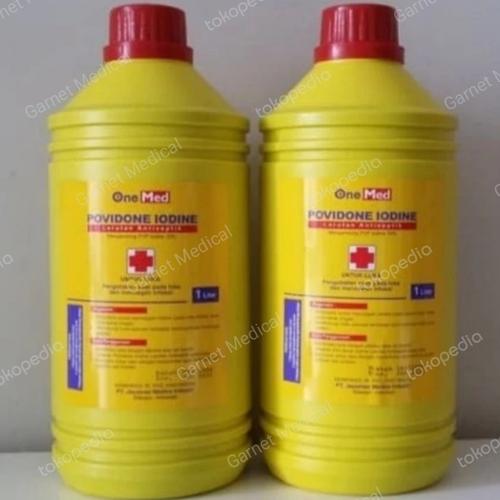 Jual povidone iodine 1 liter onemed / obat merah tetes luka /antiseptik ...
