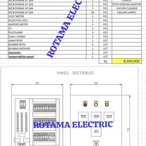 Jual PANEL DISTRIBUSI 3 PHASE PANEL LISTRIK REQUEST SESUAI KEBUTUHAN ...