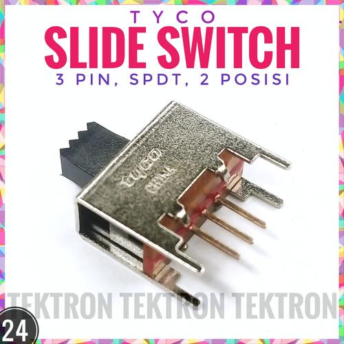 Jual TYCO SLIDE SWITCH 3P 2 posisi SAKLAR GESER 3 PIN SPDT 3PIN STRAIGHT - Kota Bandung ...