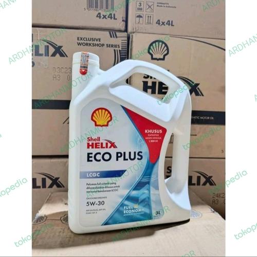 Promo OLI SHELL HELIX ECO PLUS 5w30 LCGC 3L|ORIGINAL BARCODE ECO PLUS ...
