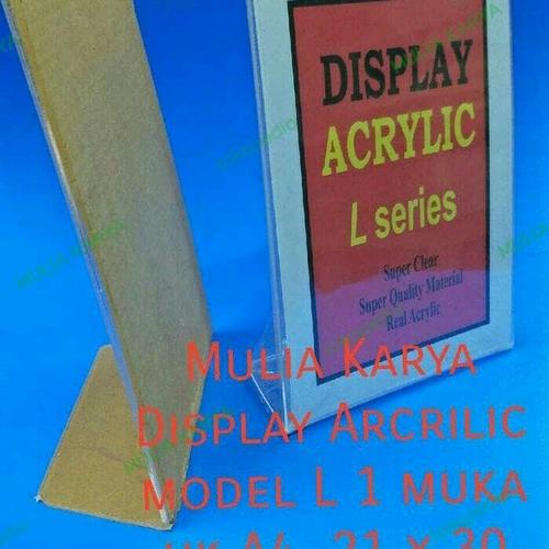 Jual Display Akrilik Acrilic A4 Model L Sign Holder - Jakarta Utara ...