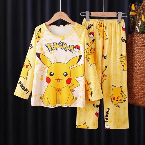 Jual Piyama Import Pikachu Pokemon Baju Tidur Anak Panjang / Pendek ...