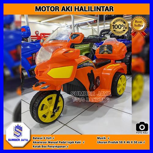 Jual Mainan Motor Aki Anak Sport Gas injak Motor Anak SNI Original ...