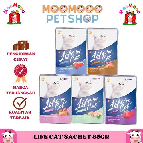 Jual Life Cat Sachet 85 gram Lifecat pouch - Makanan basah kucing ...