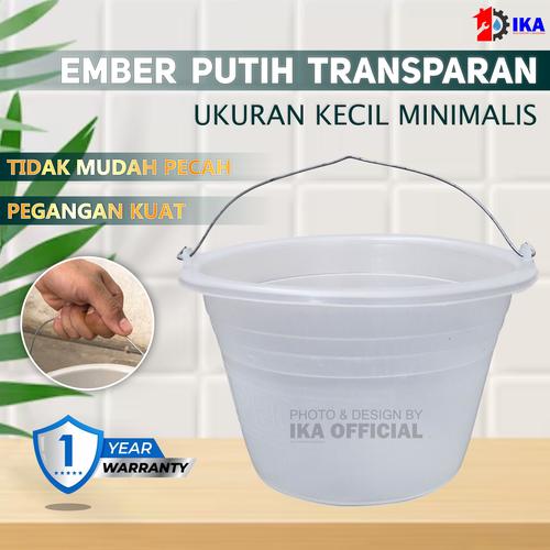 Jual Ember Plastik WARNA KECIL Transparan Putih Bening Ember Cor Anti ...