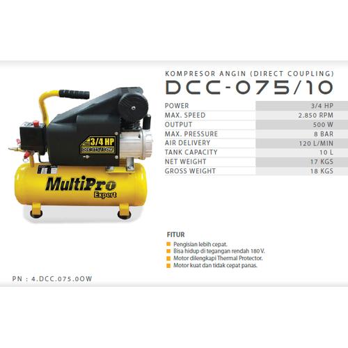 Jual Mesin Kompresor Angin listrik DCC 075-10 Multipro DCC075-10 ...