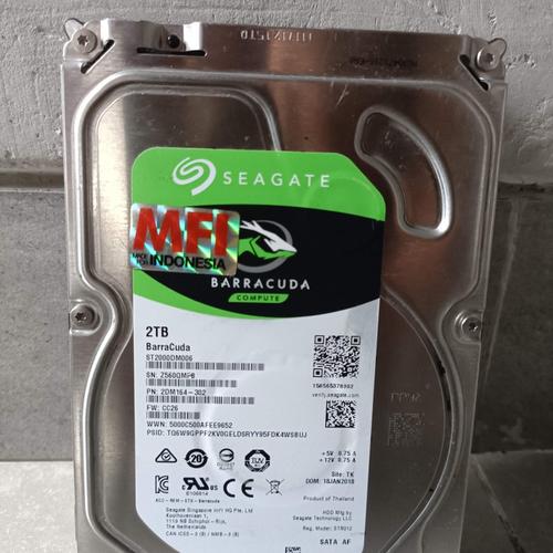 Jual Seagate BarraCuda HDD / Hardisk Internal PC 2TB SATA 7200RPM ...