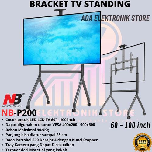 Jual BRACKET STANDING TV 100 95 90 85 80 75 70 65 60 INCH NORTH BAYOU ...