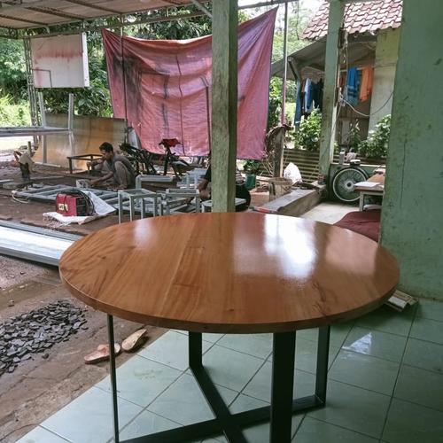 Jual meja bulat cafe - Kab. Lebak - Furniture kayu tradisional | Tokopedia
