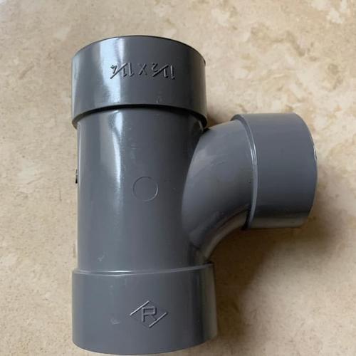 Jual TY PVC AW 1-1/2" Inch /Tee Y AW 1.5 Inch PVC Rucika TEE WAY ...