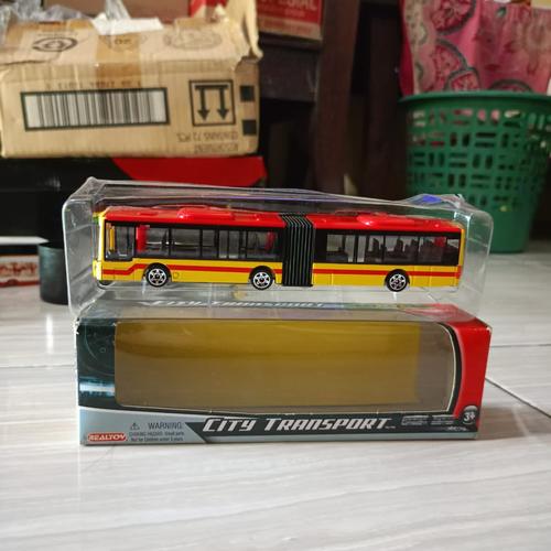 Jual diecast miniatur bus realtoy action city 1/87 city transport ...