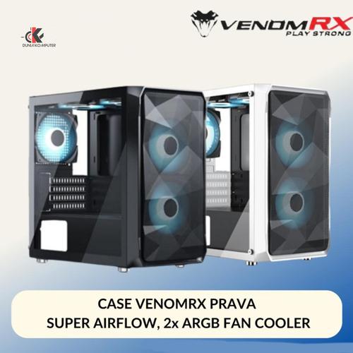 Jual CASING VENOMRX PRAVA BLACK / WHITE M ATX - Putih - Kota Kendari ...
