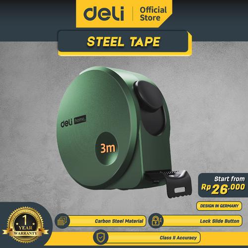 Promo Deli Tools Meteran Tukang Besi / Measuring Tape 3 5 Meter Green ...