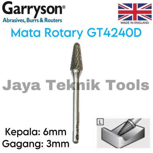 Jual Mata Rotary Garryson GT4240D Tuner Burr GT 4240 D Asah 6 3 mm Besi - Jakarta Barat ...