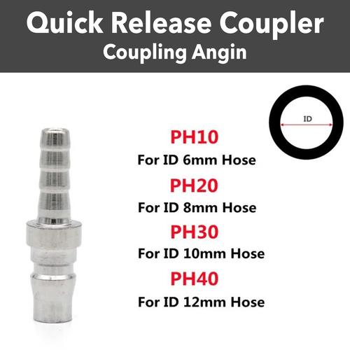 Jual Quick Coupler Udara PH 20 30 40 - Quick Coupling Kompresor - PH 20 ...