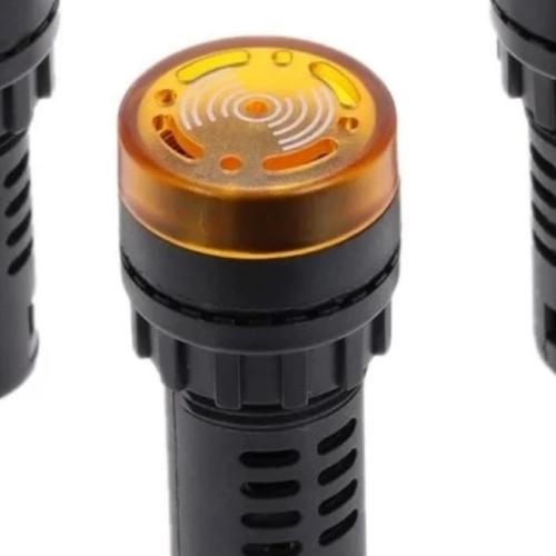 Jual Panel Buzzer LED 22mm AC220V Suara AD16-22SM Indikator Panel Buzer ...
