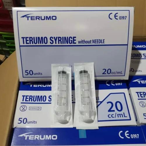 Jual Spuit Syringe 20 cc Terumo / Suntikan 20cc Terumo isi 50 pcs - Box ...