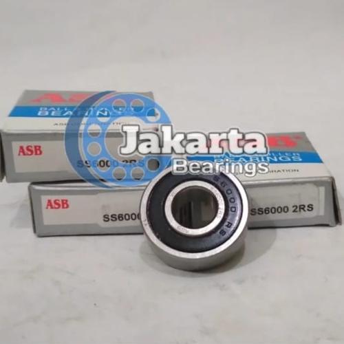 Jual Bearing 6000 2RS STAINLESS STEEL ASB (tutup karet) - Jakarta Pusat ...
