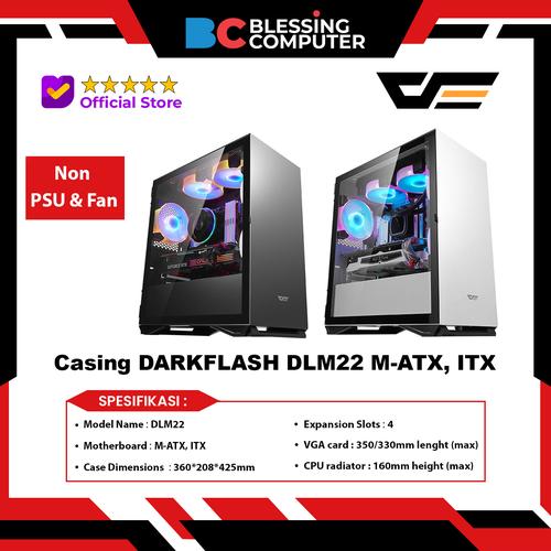 Promo Casing DARKFLASH DLM22 M-ATX, ITX - Black Cicil 0% 3x - Kota Denpasar - Blessing Computer ...