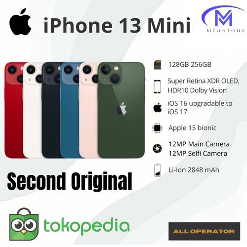 Jual iPhone 13 Mini 128GB/256GB/512GB Second Mulus 100% Original Fullset - Hijau, 256GB ALL SIM ...