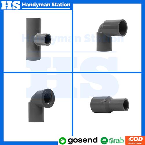 Jual Berbagai Macam Pipa Sambungan Fitting Knee Drat Vlok Sock Reducer ...