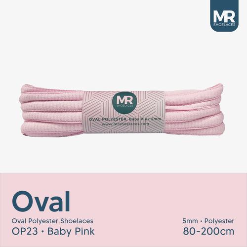 Jual MR Shoelaces OP23 Baby Pink Pink Muda Tali Sepatu Oval 5mm 70cm ...