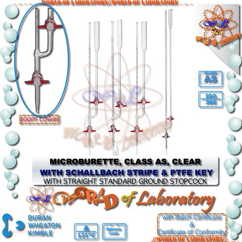 Jual DURAN Microburette with PTFE Stopcock, Class AS, Variable Volume ...