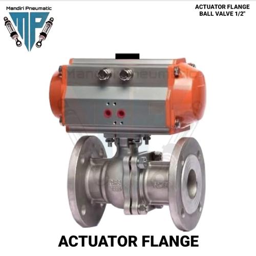 Jual Actuator Ball Valve Stainless Flange JIS 10K Double Acting 1/2 ...