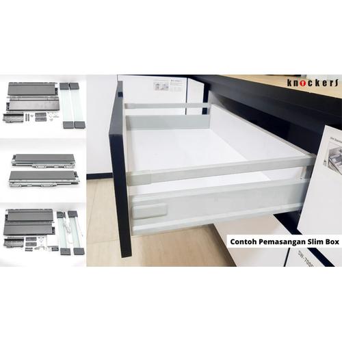 Jual LACI BOX LEMARI KABINET SLIM BOX GLASS SIDE HIGH PANEL KNOCKERS ...