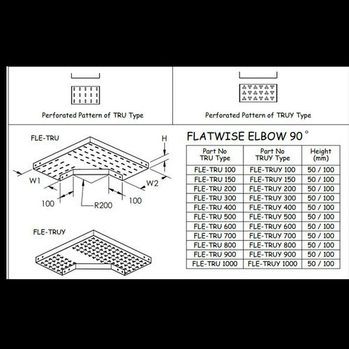 Jual Cable Tray Elbow/Kabel Tray Siku/Elbow Tray 600x50 Plat 1.8 SPHC ...