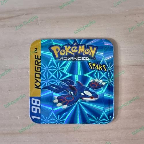 Jual Pokemon Advanced Staks Panini 198 Kyogre Stacks Tazos Magnet ...