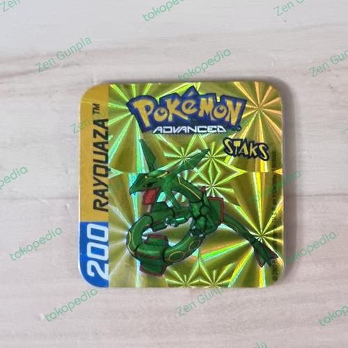 Jual Pokemon Advanced Staks Panini 200 Rayquaza Stacks Tazos Magnet ...