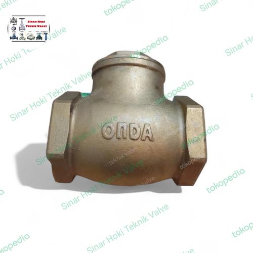 Jual Check Valve Onda 3" inch DN80 class 200 kuningan/ swing check ...