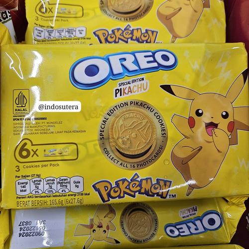 Jual Oreo Pokemon Pikachu Kraft Sandwich Choco banana multipack ...