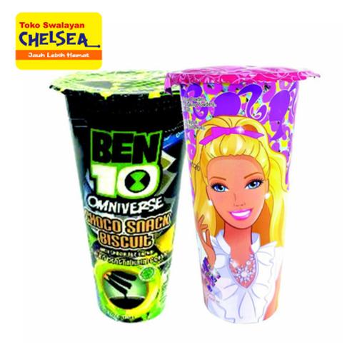 Jual Ben 10 snack / barbie snack biscuit per pak isi 12 pcs - Ben 10 ...