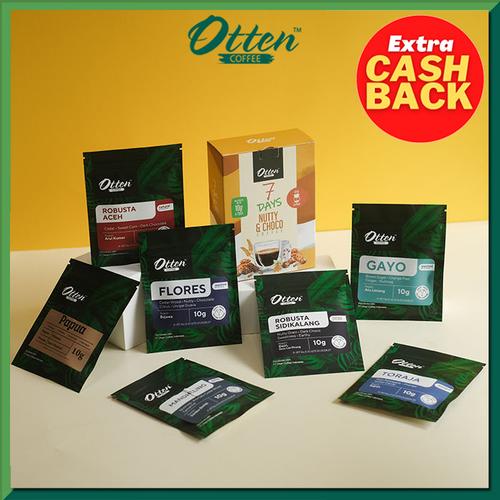 Jual 7 Days Single Origin Drip Coffee Arabica Robusta - Nutty and Choco ...