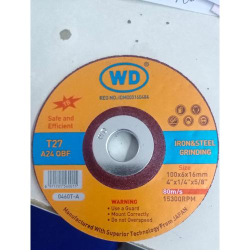 Jual Grinding Wheel 4" WD / Iron & Steel Grinding 100 x 6 x 16mm WD ...